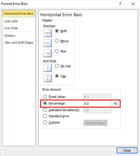 Format Individual Error Bars Excel Westlasopa