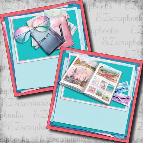 Pastel Travel Passport Npm 24 327 Ezscrapbooks