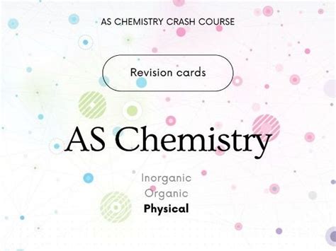 As Physical Chemistry Revision Cards Teaching Resources