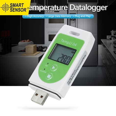 Smart Sensor Data Logger Multi Use USB Temperature Datalogger Reusable TEMP Recorder With 32 000