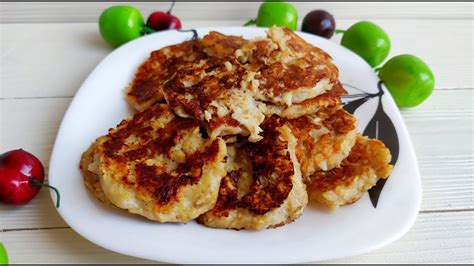 Худеем вкусно ПП оладьи без муки Готовим полезный завтрак из трёх продуктов рецепт рецепты