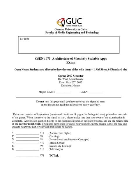 2017 Msa Exam Ver1 Pdf Scalability Information Technology
