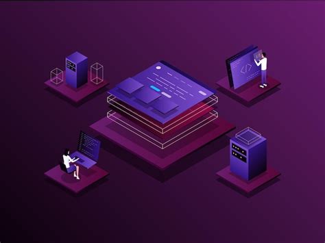 Premium Vector Marketing Analytics Isometric Illustration Dark