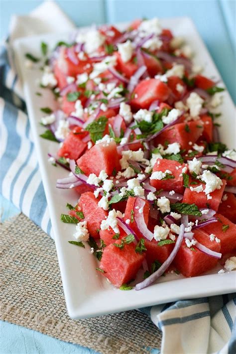 Watermelon Feta Cheese Salad Recipe At Michael Hooton Blog