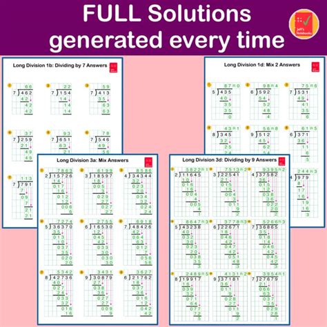 Long Division And Standard Algorithm Divide 3 To 5 Digit Numbers By 1 And 2 Digit