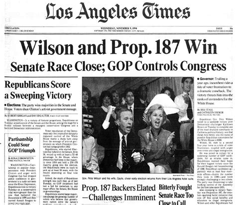 1994 California Proposition 187 Timeline Of Anti Immigrant Law Los