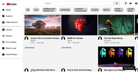Yt Clone Codesandbox
