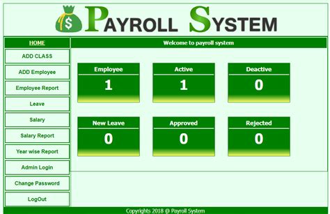 employee payroll management system project