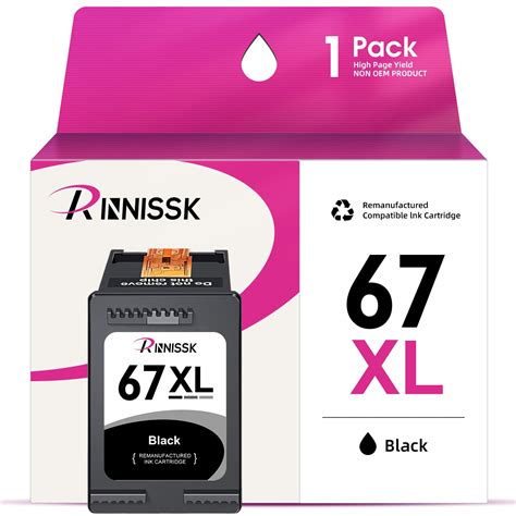 67 Ink Catridges For Hp 67 Ink Cartridges For Hp 67xl Ink Black For Hp Printer Ink 67 1 Pack