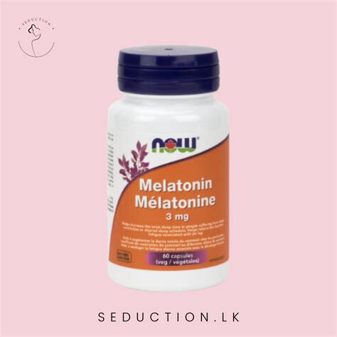 Now Melatonin 3mg 60 Capsules Seductionlk