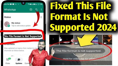 This File Format Is Not Supported Whatsapp File Format Not Supported
