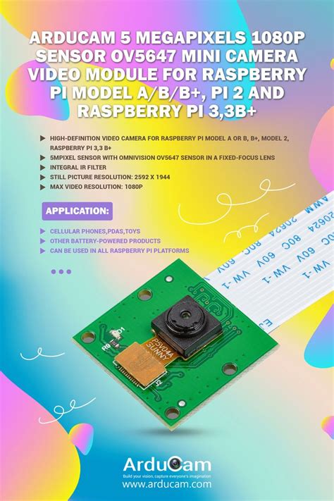 Arducam Megapixels P Sensor OV Mini Camera Video Module For Raspberry Pi Raspberry