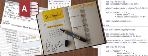 date time in vba and access codekabinett