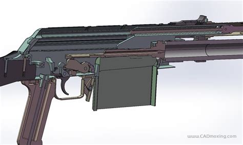 AK70步枪狙击枪结构模型三维模型 CAD模型网海量3D模型图纸免费下载