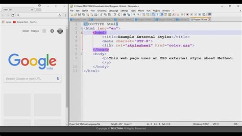 17 Css External Style Sheet Method Youtube