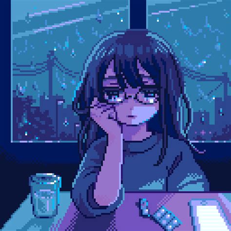 Yuki Nanami Anime Pixel Art Pixel Art Characters Cool Pixel Art Purple