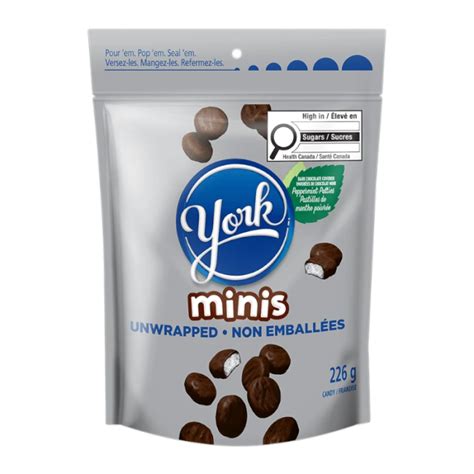 York Unwrapped Mini Peppermint Patties 226g Canadian