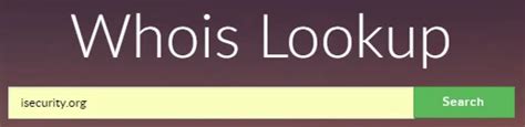 Whois Lookup Ethical Hacking