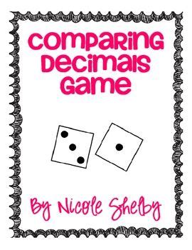 Comparing Decimals Game Freebie Artofit