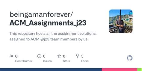 Github Beingamanforeveracmassignmentsj23 This Repository Hosts All The Assignment