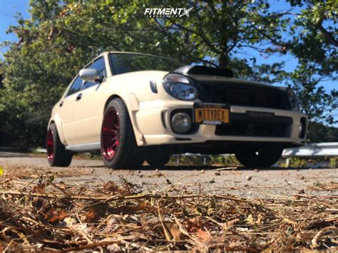 2002 Subaru Impreza Wrx With 17x9 Cosmis Racing Xt 206r And Federal
