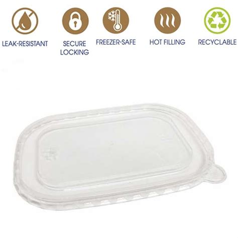 Pp Lid For Rectangular Container 500 1000ml Glopack