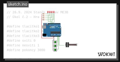 Hra Wokwi ESP32 STM32 Arduino Simulator