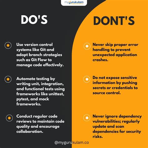 Dos Donts Devops Python Pythondevops Devopsengineers Mygurukulam Powered By Opstree