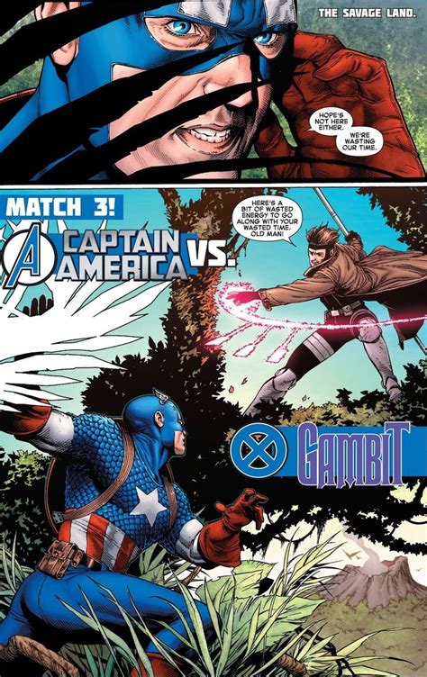 Gambit Vs Captain America Avx Vs 2 Captain America X Men Magneto