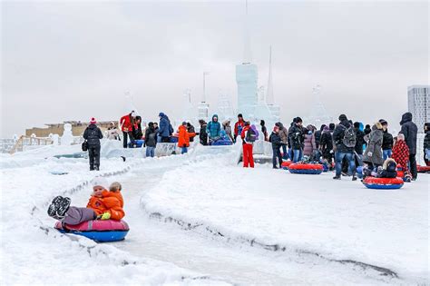 Ледяная горка на Поклонной горе 2016
