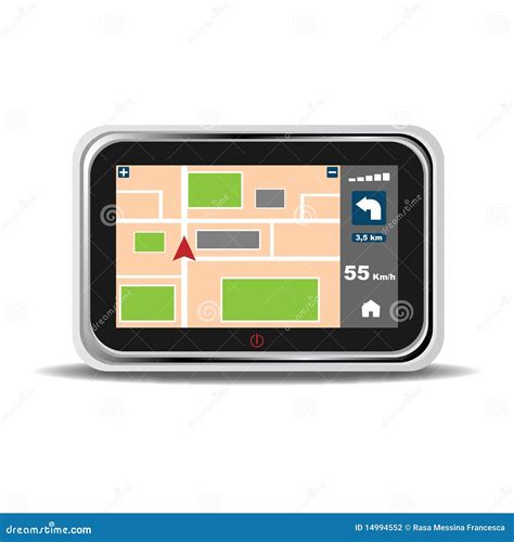 Gps Navigation Device Stock Vector Illustration Of Help