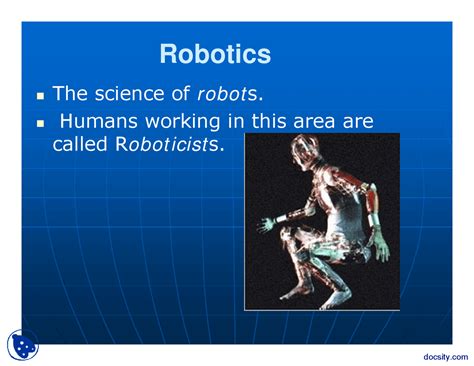 introduction robot design programming and implementation lecture slides docsity