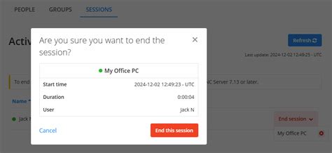 Viewing And Managing Remote Access Sessions Realvnc Help Center