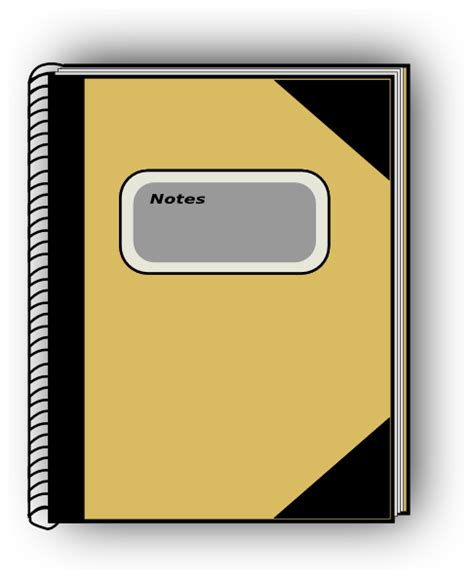 Notebook Clip Art At Clker Com Vector Clip Art Online Royalty Free Public Domain
