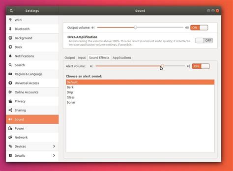 Control System Notification Volume In Ubuntu