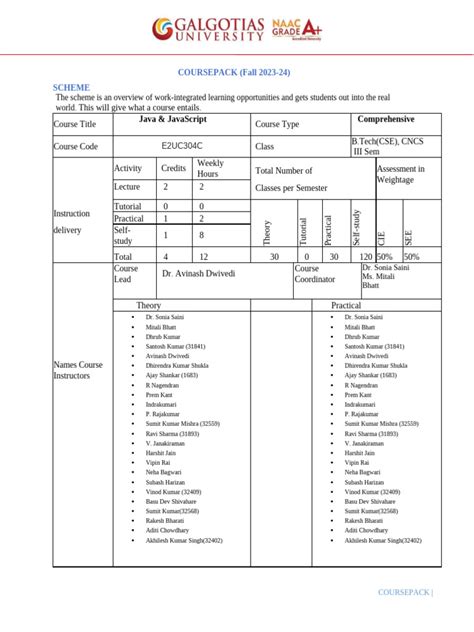 Final Coursepack Btech Java Pdf Class Computer Programming
