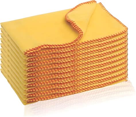 Yellow Dusters 10pc Cleaning Cloth Car Bike Polishing Dry Dusting