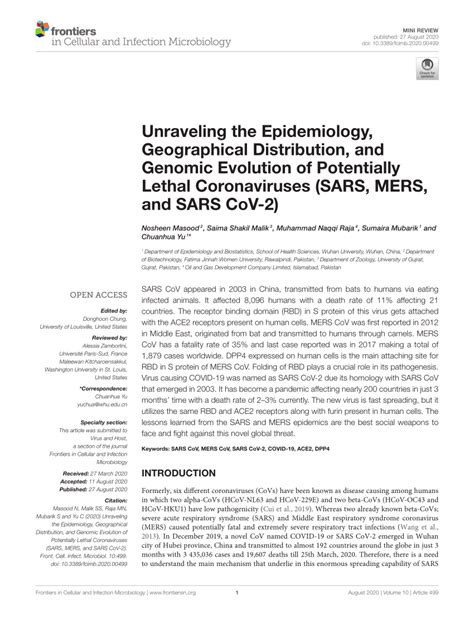 Pdf Unravelling The Epidemiology Geographical Distribution And Genomic Evolution Of