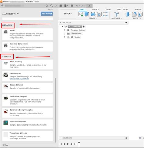 Hide Or Delete Samples My Recent Data And Libraries Projects From Data Panel In Fusion