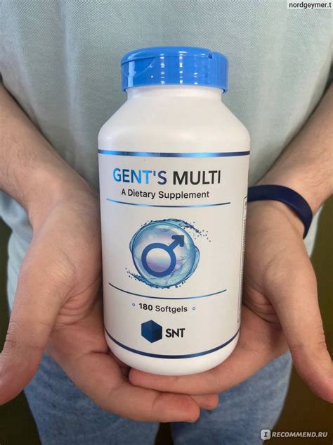 БАД SNT Gent`s multi - «Витамины для спортивных мужчин» | отзывы