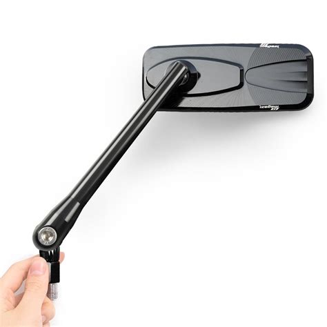 Modern Black Mirror 10mm 15 Pitch For Bmw Motorcycle Kiwav
