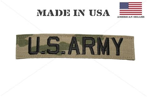 U S Army Tape Ocp Regulation Branch Patch Hook And Loop Sew On Usa Made Grandpopsarmynavy