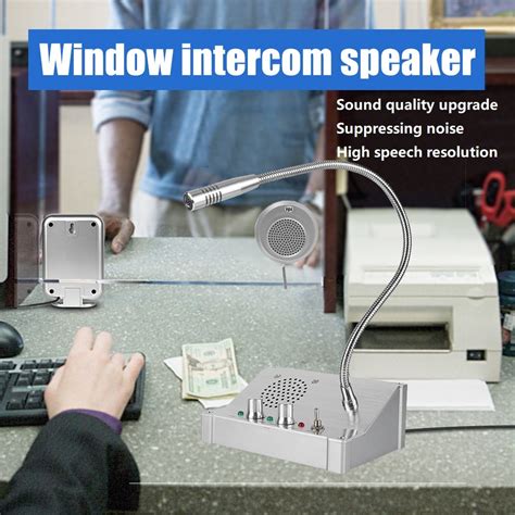 Chunhee Window Speaker System Window Intercom System For Bank Office Station Wi12 Shopee