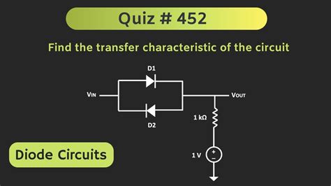 Solved Problem On Diode Circuit Quiz 452 Youtube