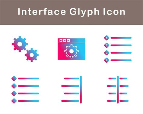 Interface Vector Icon Set 20643634 Vector Art At Vecteezy