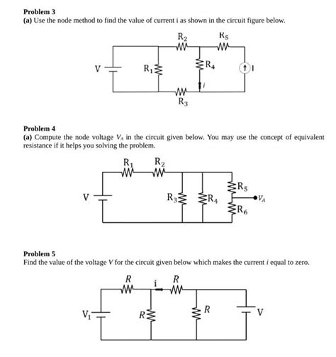 Solved Problem 3 A Use The Node Method To Find The Value