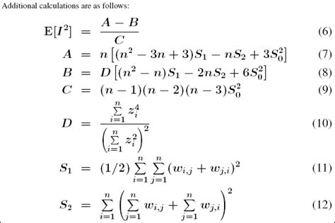 Global Moran S I Additional MathArcMap Documentation