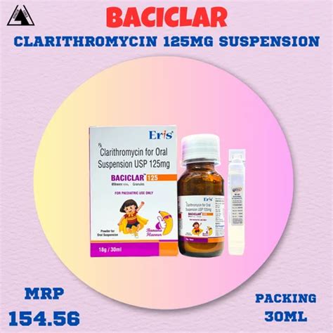 Clarithromycin Oral Suspension 125 Mg 5 Ml At ₹ 60 Stripe In Chennai Id 2851929033612
