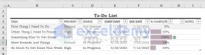 Excel To Do List With Progress Tracker Suitable Examples Exceldemy
