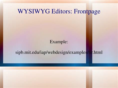 Ppt Introduction To Web Design Lecture 1 Introduction To Htmlcss